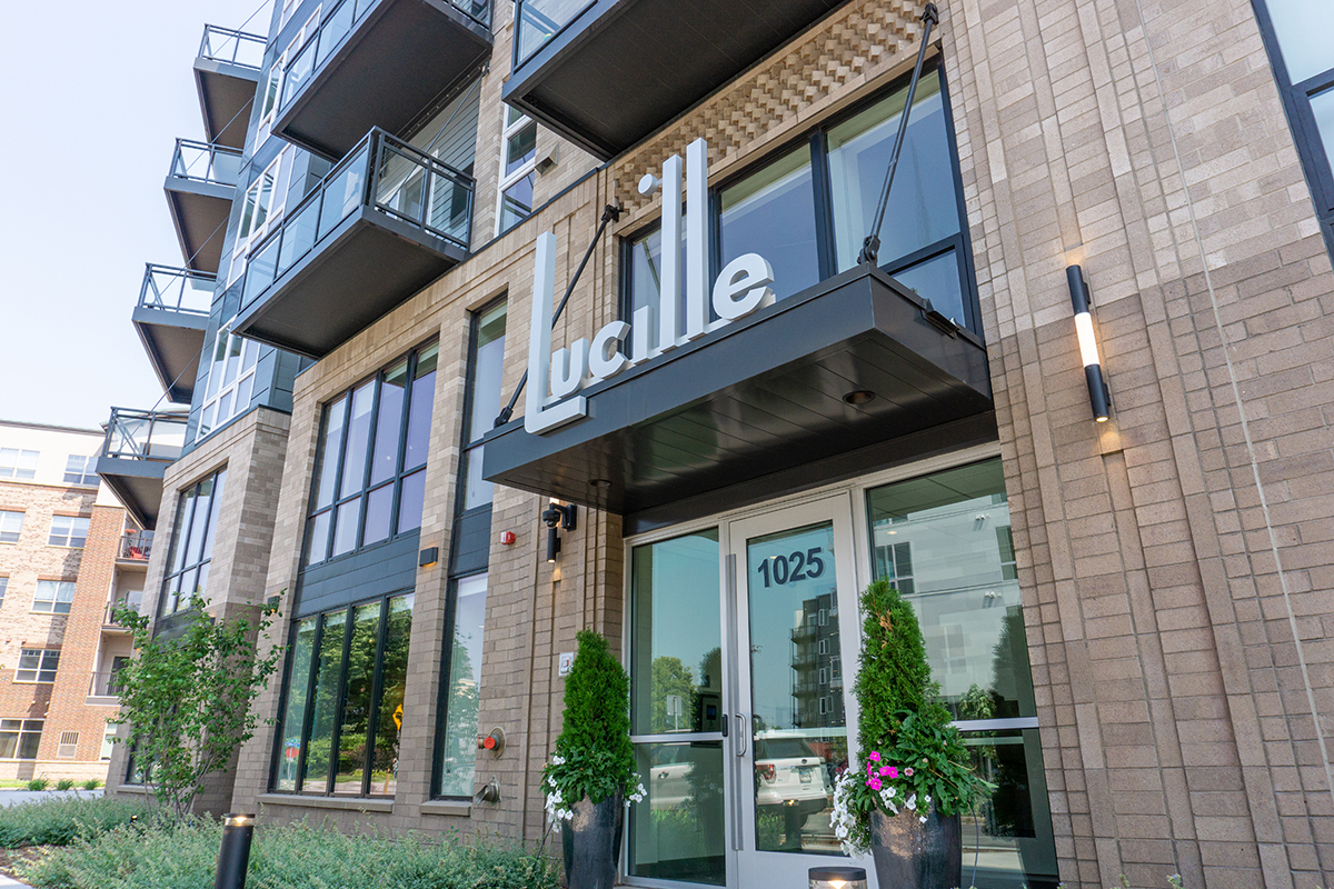 Apartment Building Signage in Northeast Minneapolis